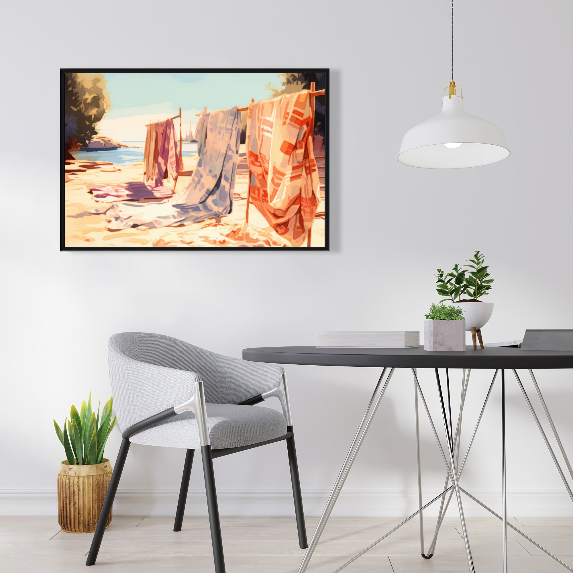 Winston Porter Warm sands - 24"x36" Framed canvas | Wayfair