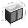 Mercer41 Kayson 32-Inch Freestanding Vanity with Plywood Construction ...
