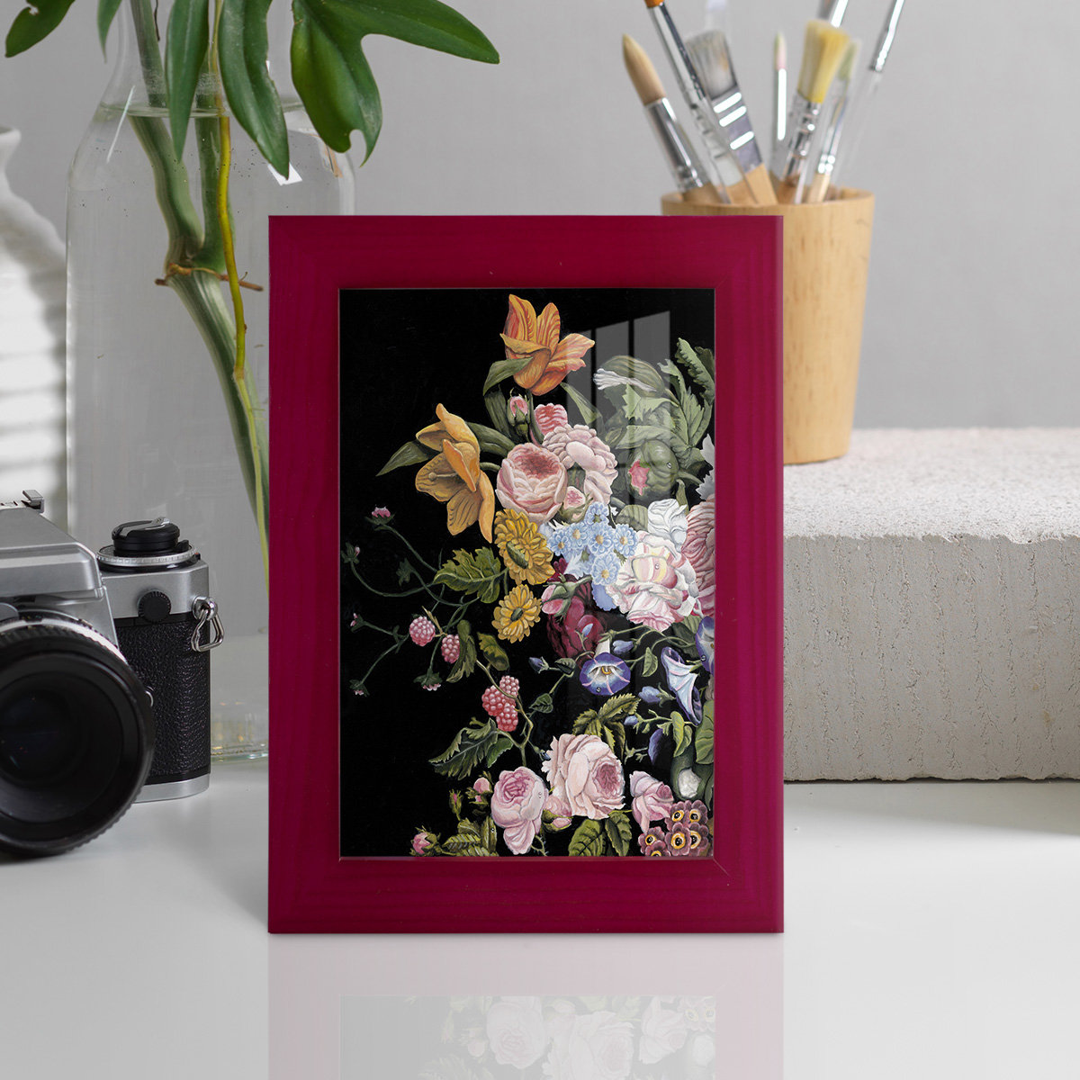 Red Barrel Studio® UA CH Baroque Diptych I -Framed Print W/Glass | Wayfair