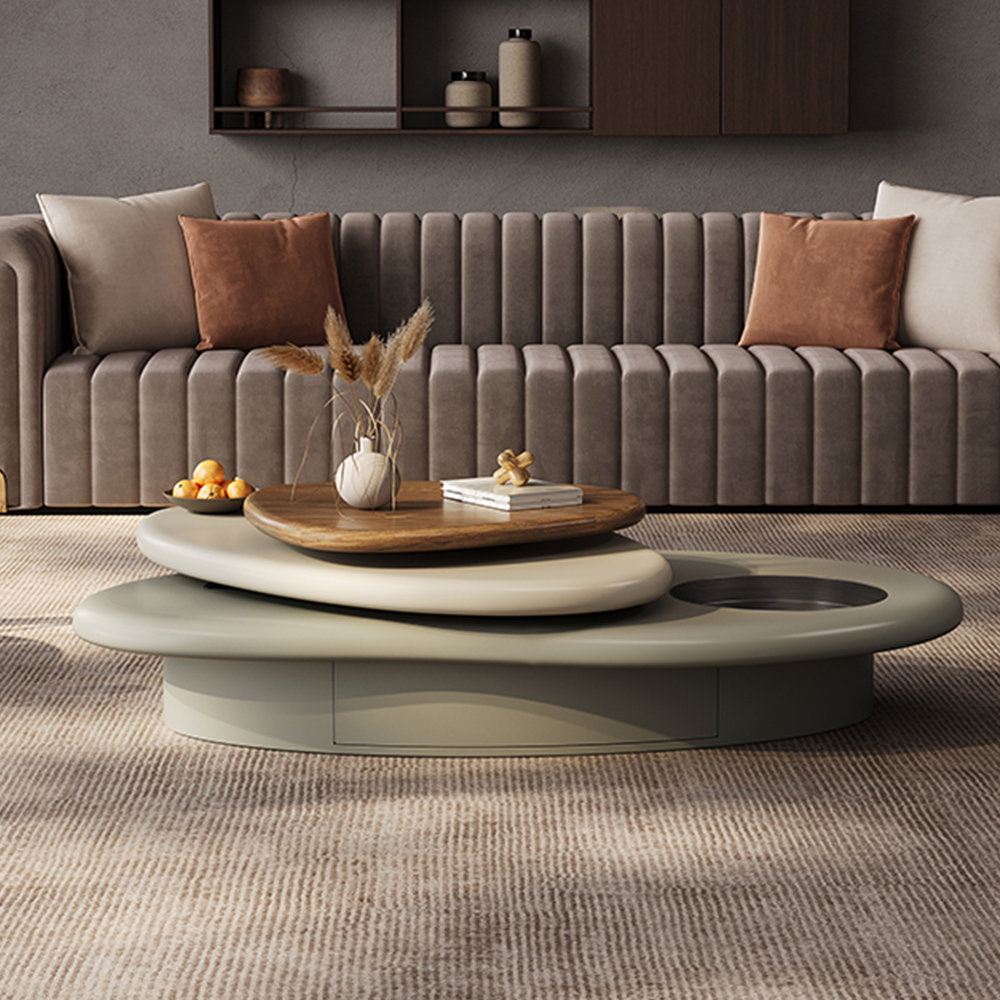 The Invincibles home Modern simple rotating coffee table | Wayfair