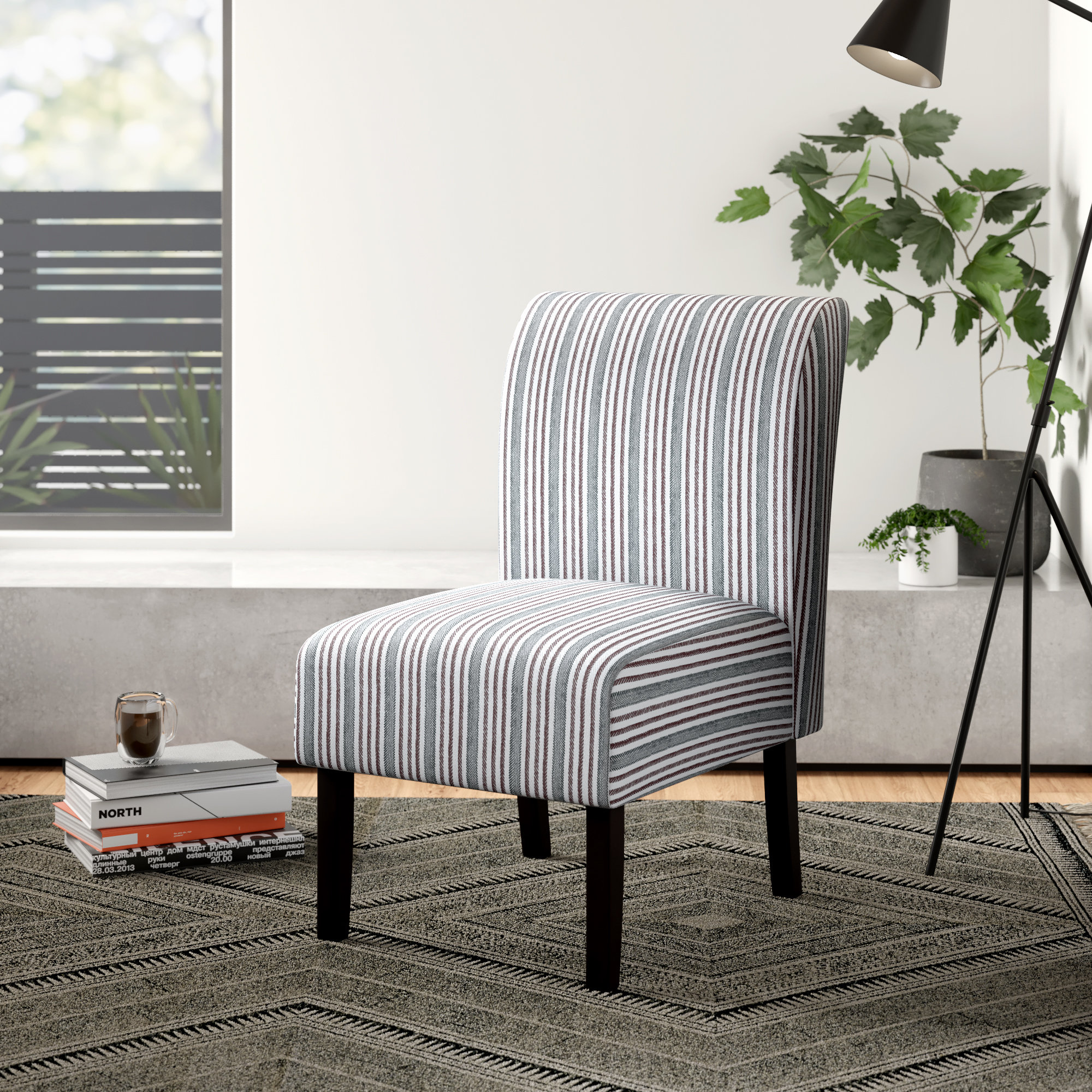 Darby Home Co Moa 21" Wide Linen Slipper Chair & Reviews | Wayfair