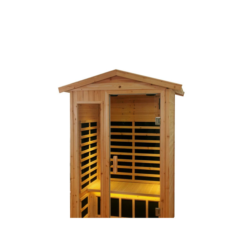 Creationstry 2 - Person FAR Infrared Sauna with Remote Control | Wayfair