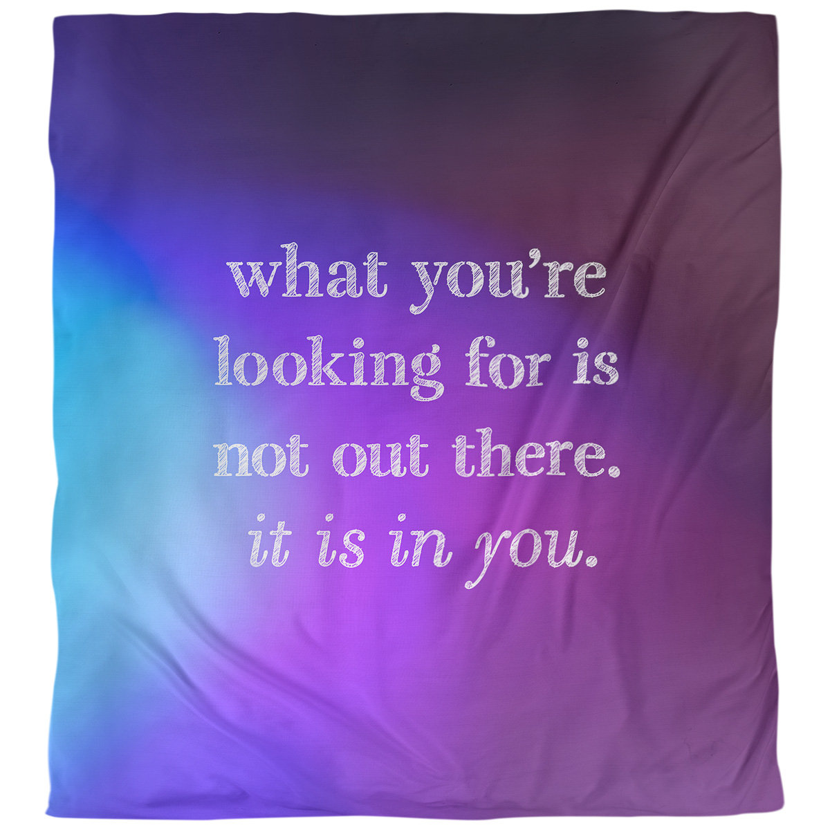 Artverse Quotes Self Confidence Inspirational Single Reversible Duvet