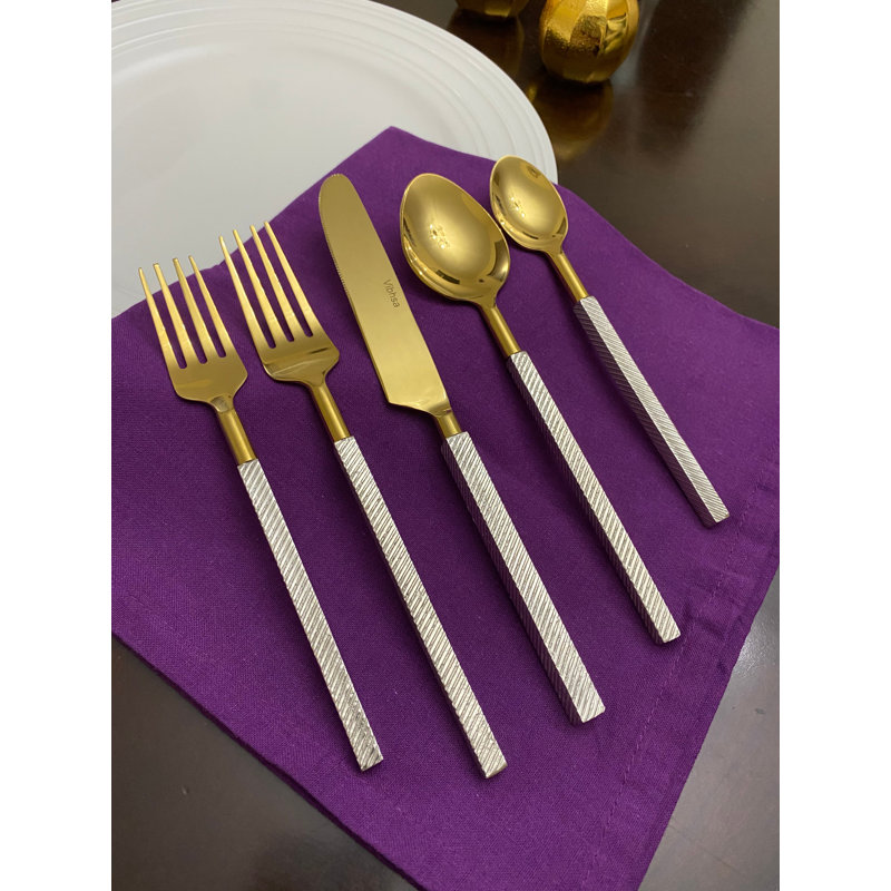 Classy R Us Vibhsa Designer 20 Piece Flatware Set, Service for 4 | Wayfair