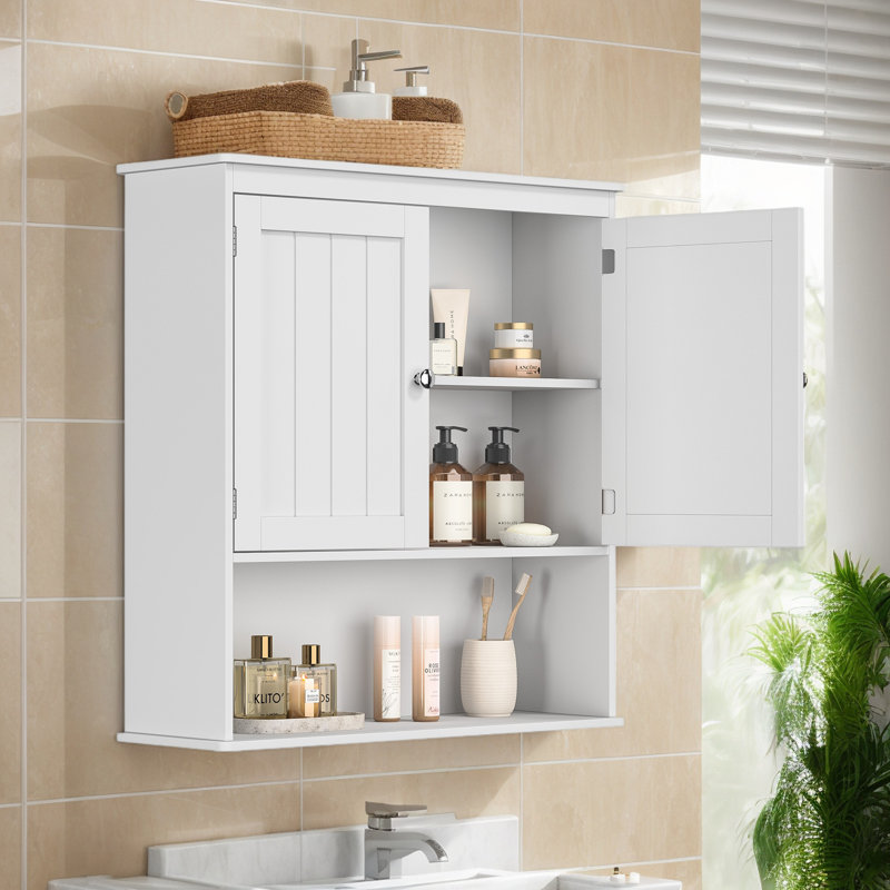 Lark Manor™ Wall Bathroom Cabinet With Open Shelf | Wayfair