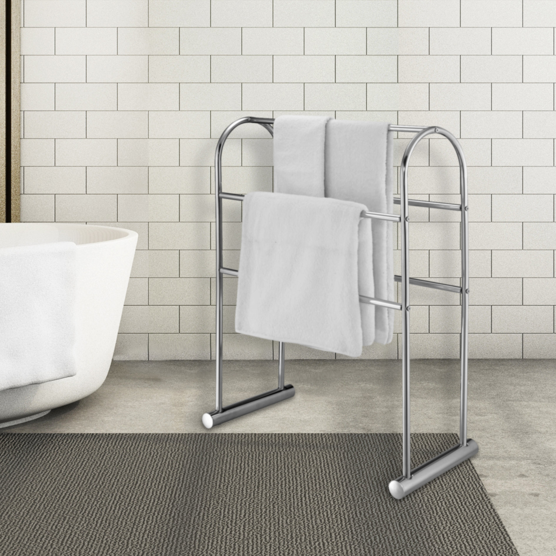 MyGift Chrome-Plated 5-Bar Blanket/Quilt Towel Rack & Reviews | Wayfair