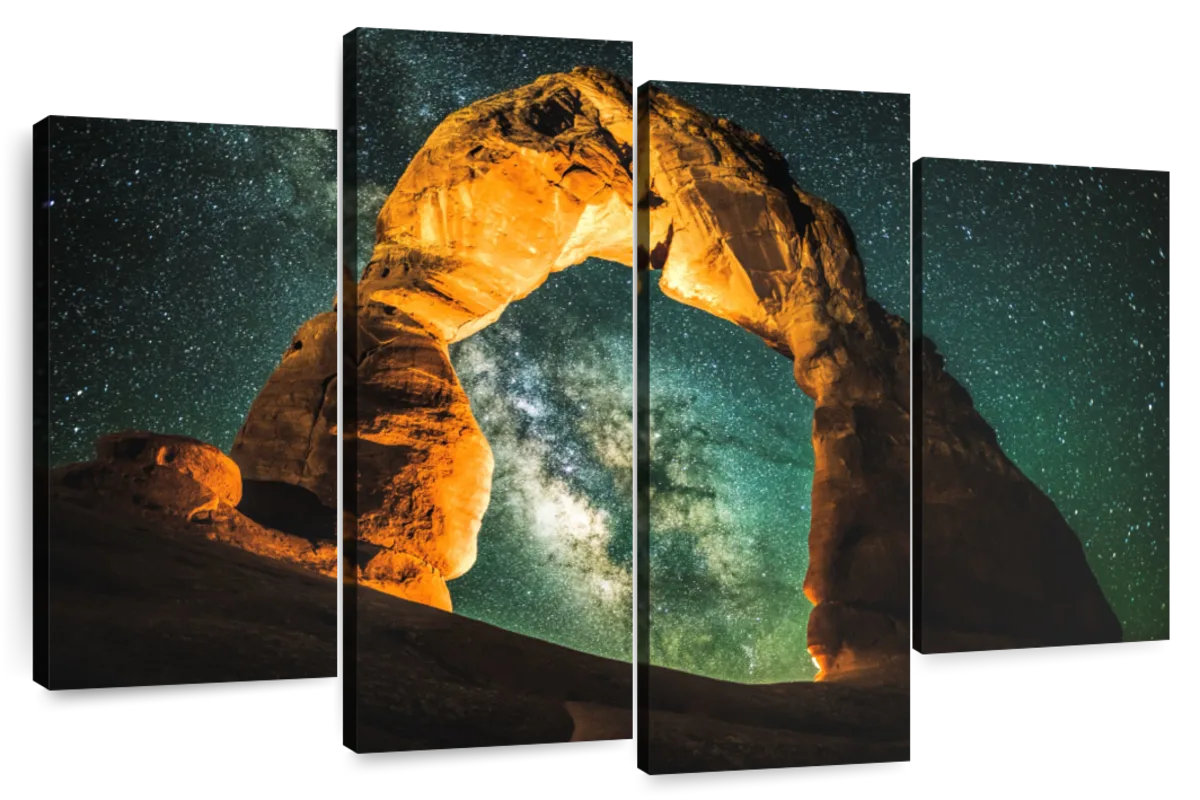 Ebern Designs Oberle Delicate Arch Starry Night | Wayfair