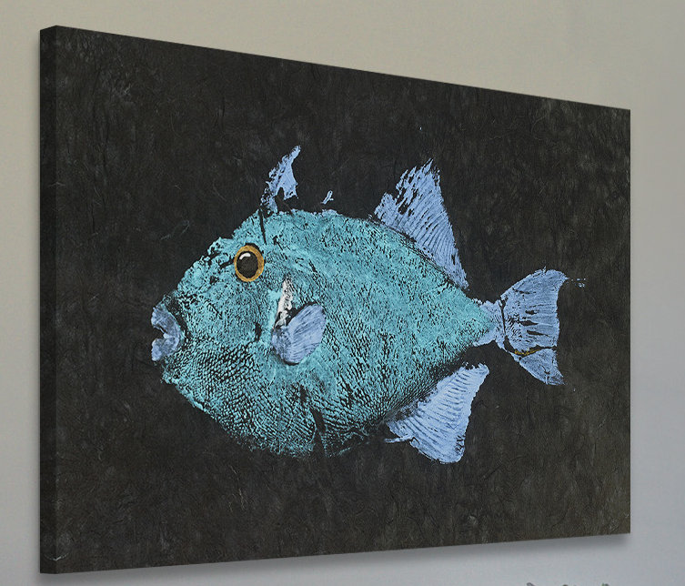 East Urban Home Triggerfish by Warren Sellers - Wrapped Canvas Painting ...