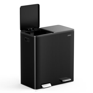 VonHaus 60L Compartment Bins Step On Multi-Compartment Rubbish ...