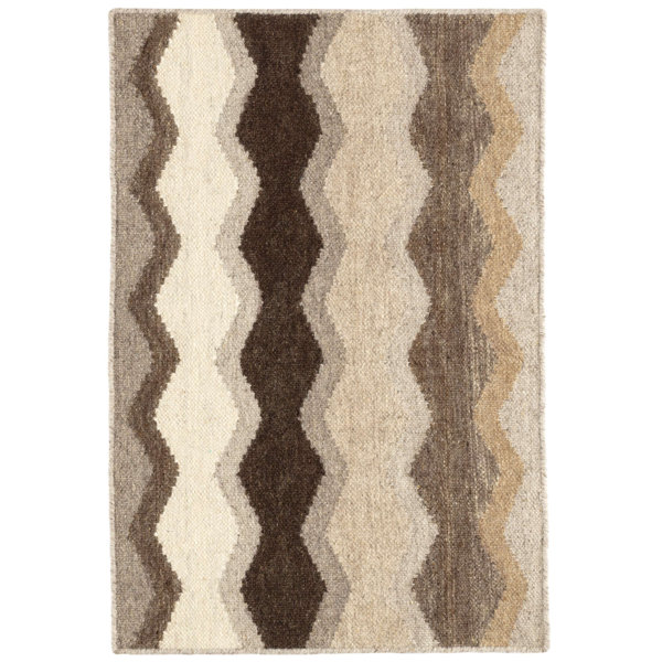 Dash and Albert Rugs Safety Net Neutral Handwoven Wool Rug | Wayfair