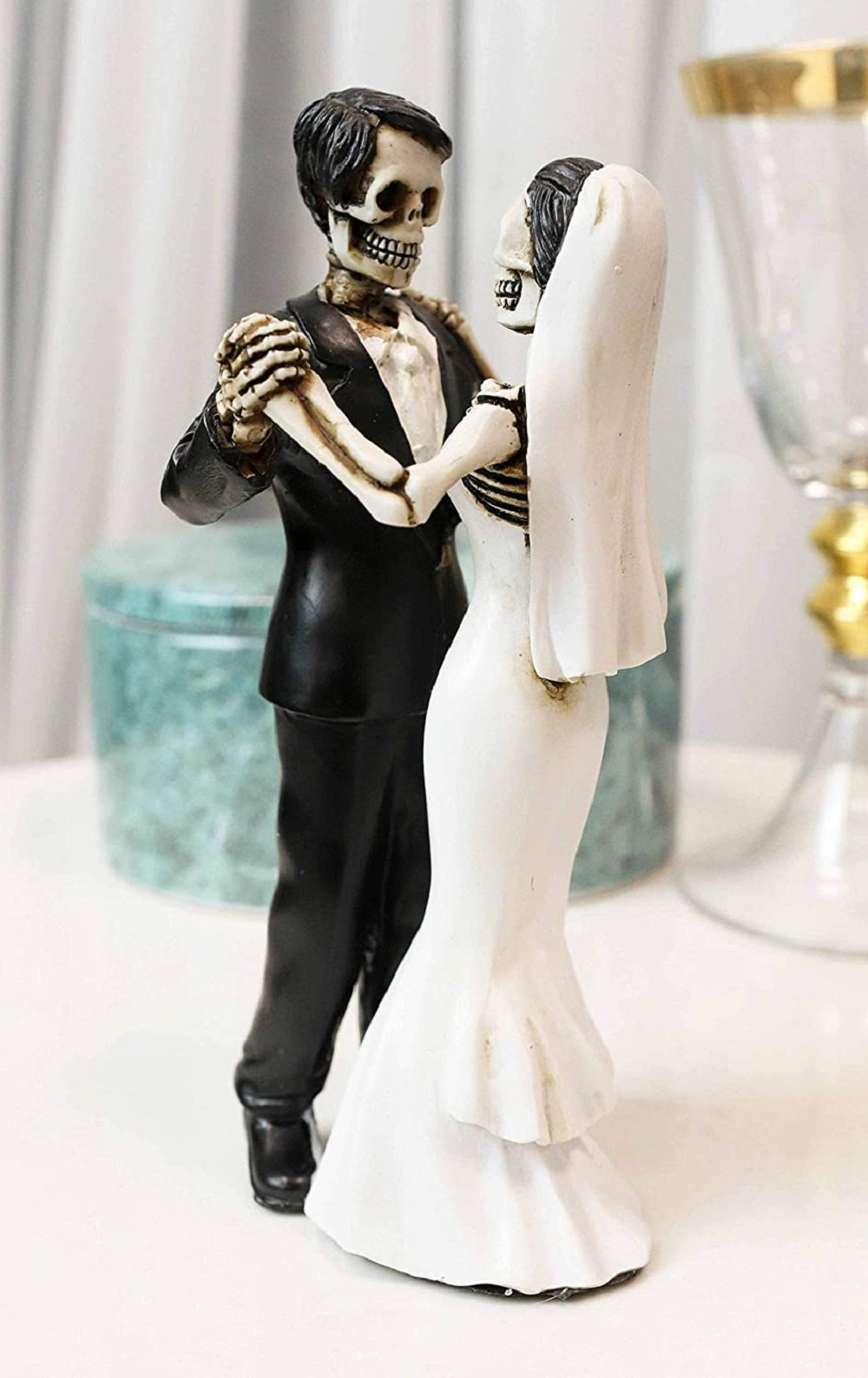 The Holiday Aisle® Brogen Love Never Dies Wedding Skeleton Bride Groom ...