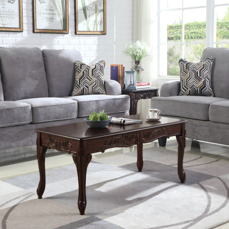 Astoria Grand Traditional Cherry Wood Coffee Table | Wayfair
