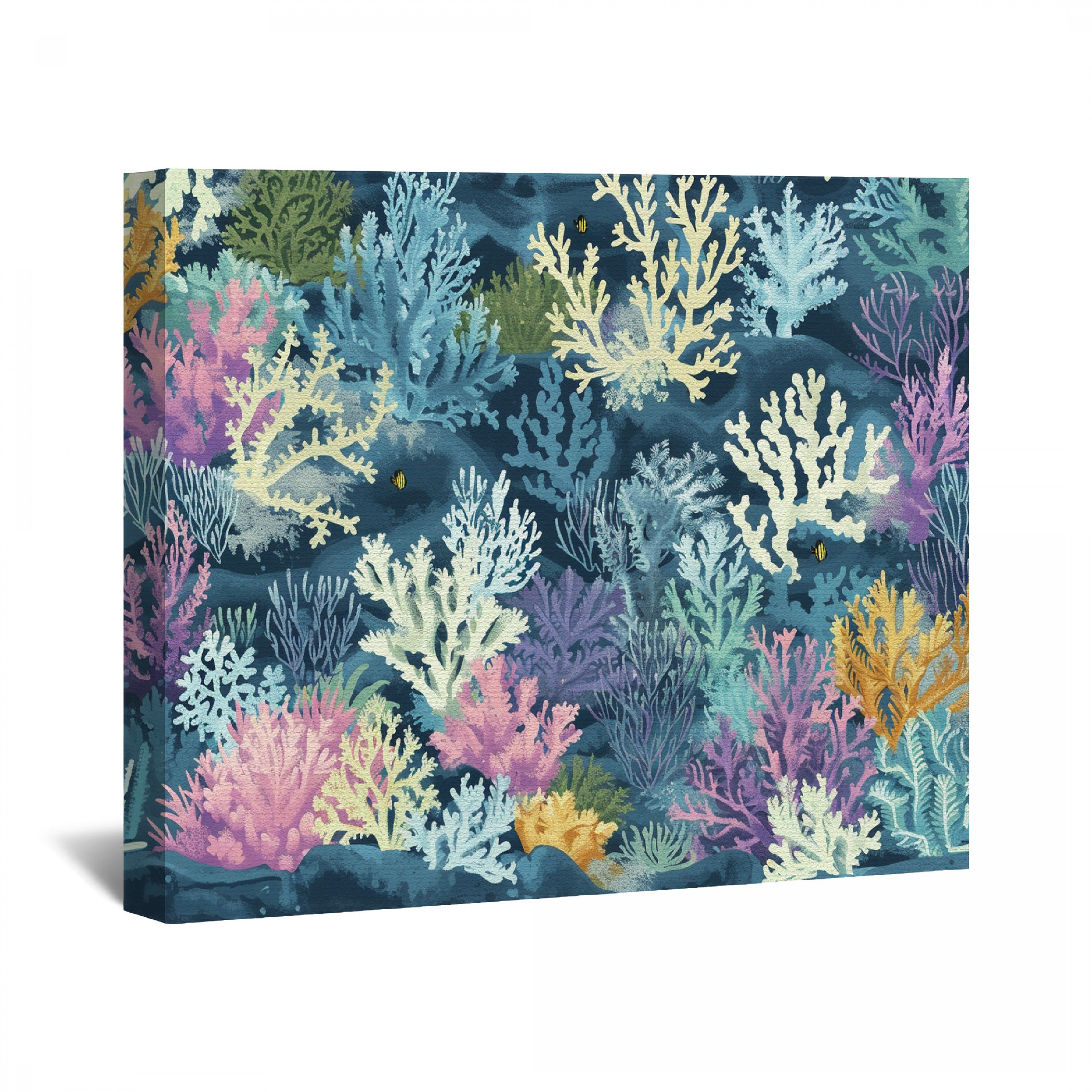 Highland Dunes Coral reef Canvas Wrap - Marine Wall Decor | Wayfair