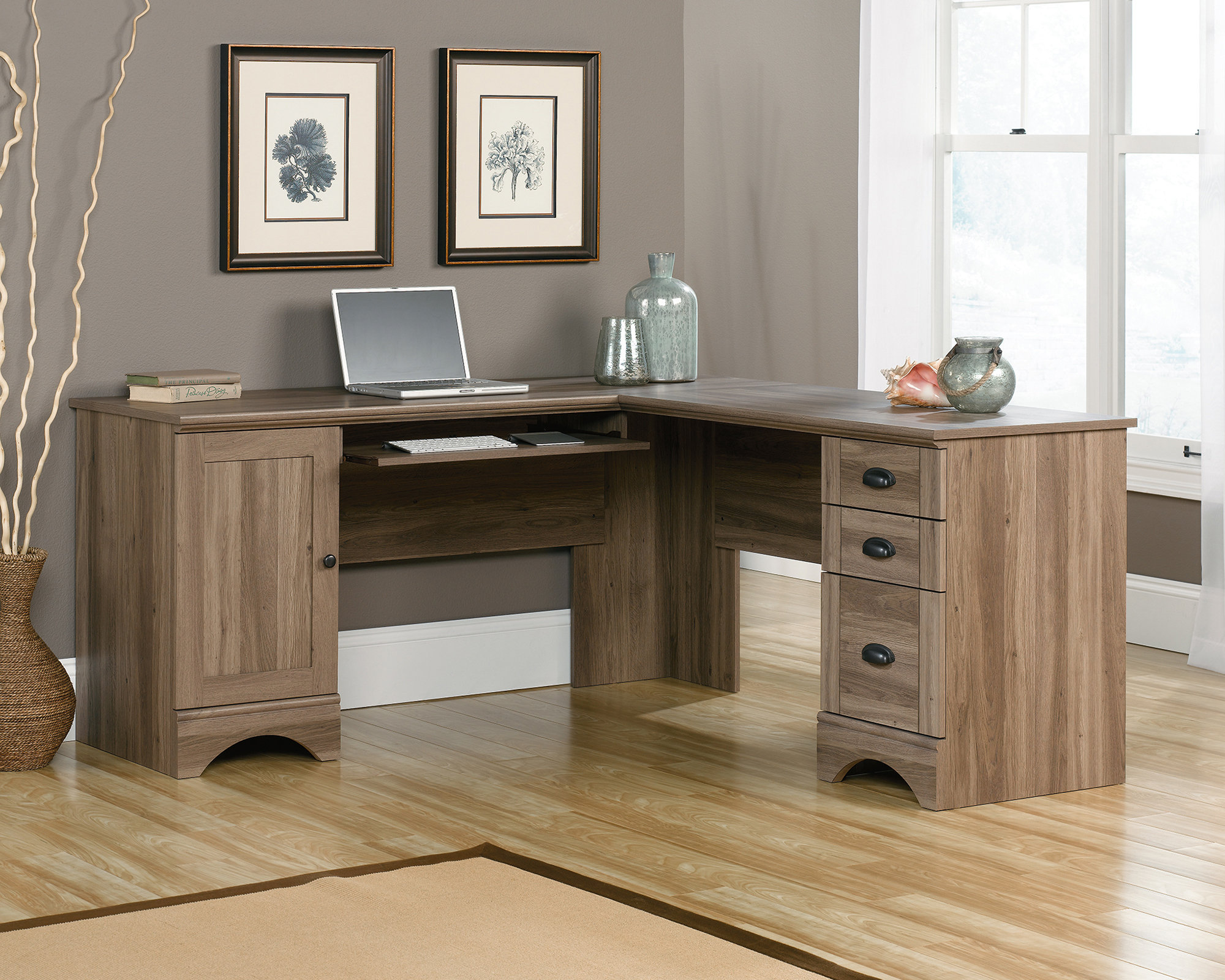 Crafters and Weavers Harbour View Corner Computer Desk - Wayfair Canada