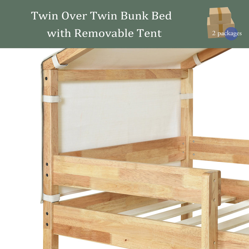 Isabelle & Max™ Seager Kids Twin Over Twin Bunk Bed | Wayfair