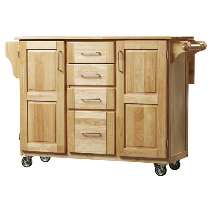 Gracie Oaks Aadham Kitchen Cart & Reviews | Wayfair
