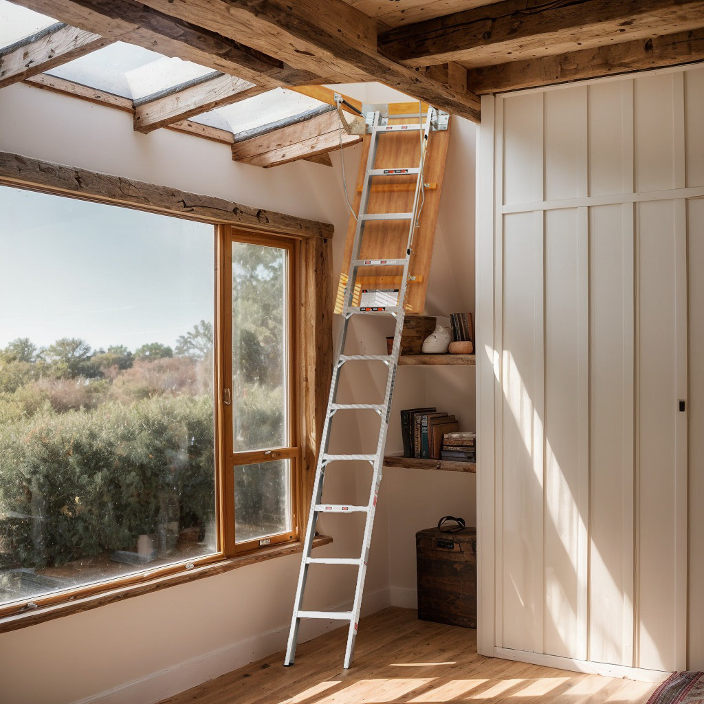 WFX Utility™ Aluminum Attic Ladder,Pull Down System,Attic Stairs,Attic ...