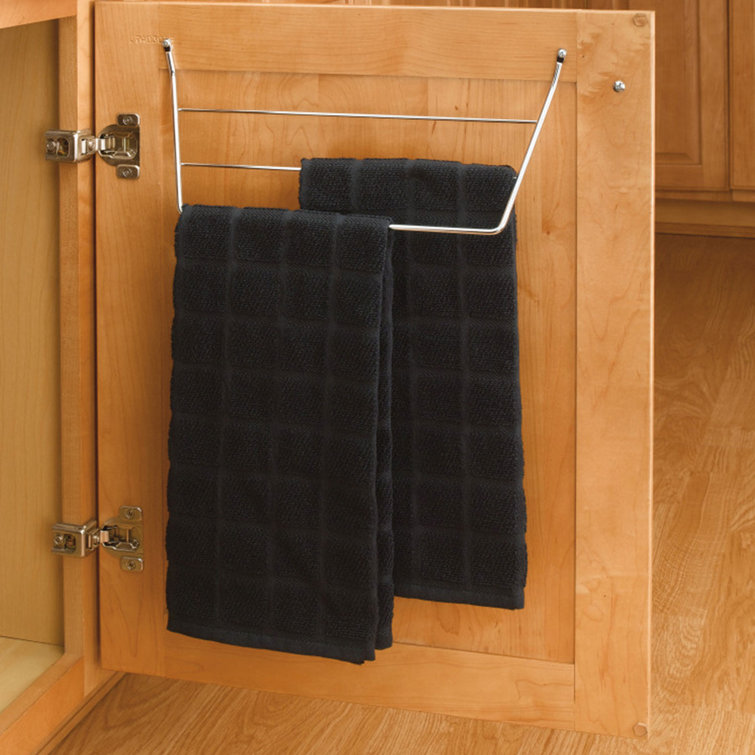 Rev-A-Shelf Kitchen & Bathroom Undersink Door Mount Towel Bar, 2 Pack ...