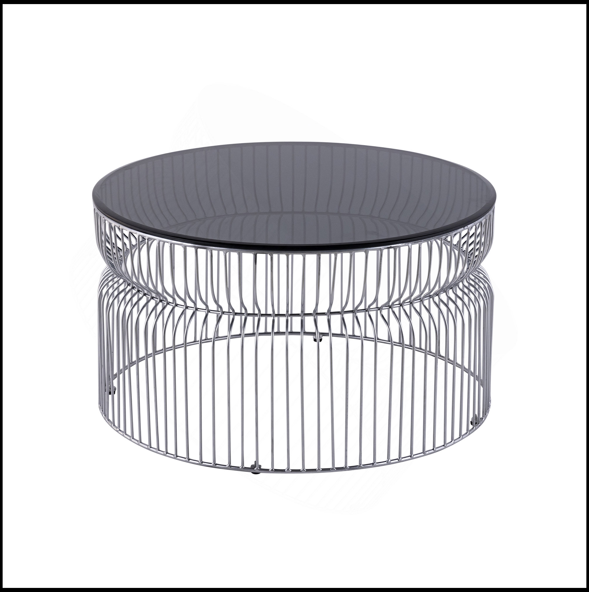 Latitude Run® Modern Contemporary Metal Nested Base And Tinted Tempered ...