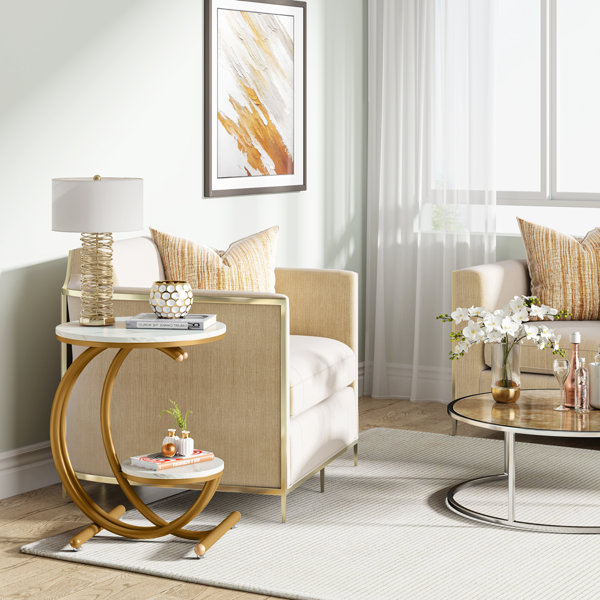Mercer41 Garip 23.62'' tall C Table End Table & Reviews | Wayfair