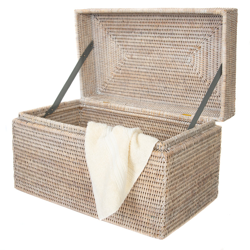 Birch Lane™ Lancaster Wicker Trunk & Reviews | Wayfair