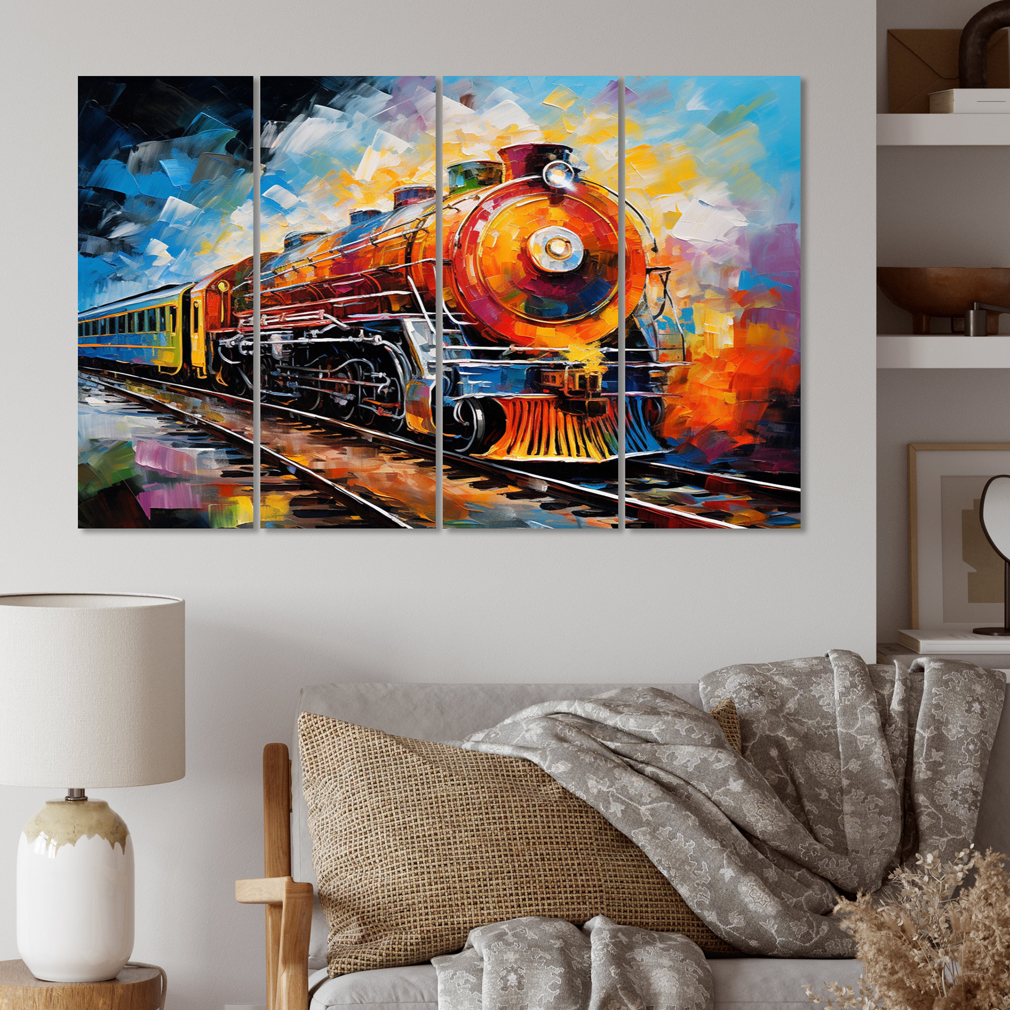 Williston Forge Abstract Train Synesthetic Symphonies On Canvas 4 ...