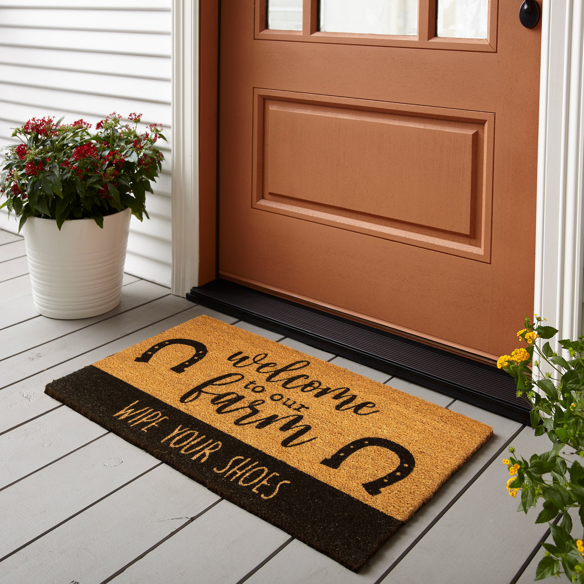 Ophelia & Co. 30 in. x 17.5 in. Non-Slip Door Mat | Wayfair