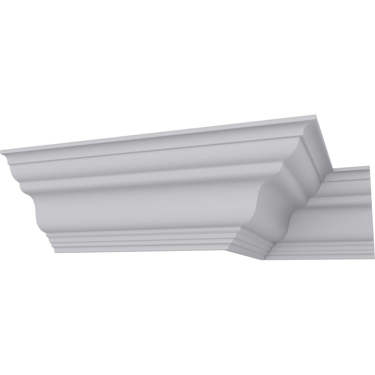 Ekena Millwork 3 7/8"H x 3 7/8"P x 5 1/2"F x 94 1/2"L Dublin ...