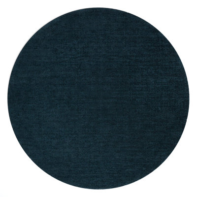 AllModern Crowe Wool Dark Blue Area Rug & Reviews | Wayfair