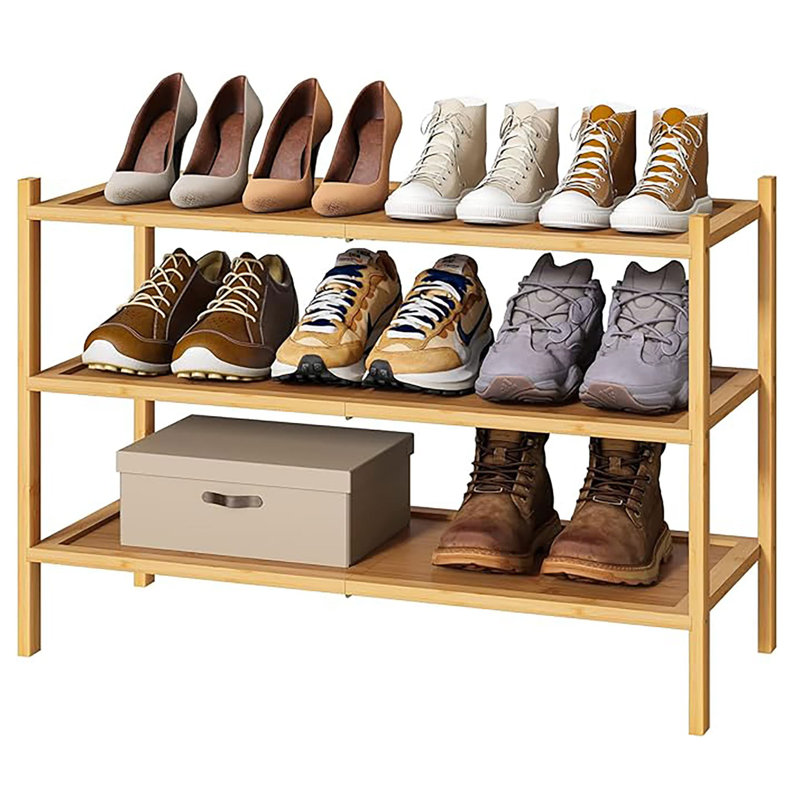 Ivy Bronx 12 Pair Stackable Shoe Rack | Wayfair