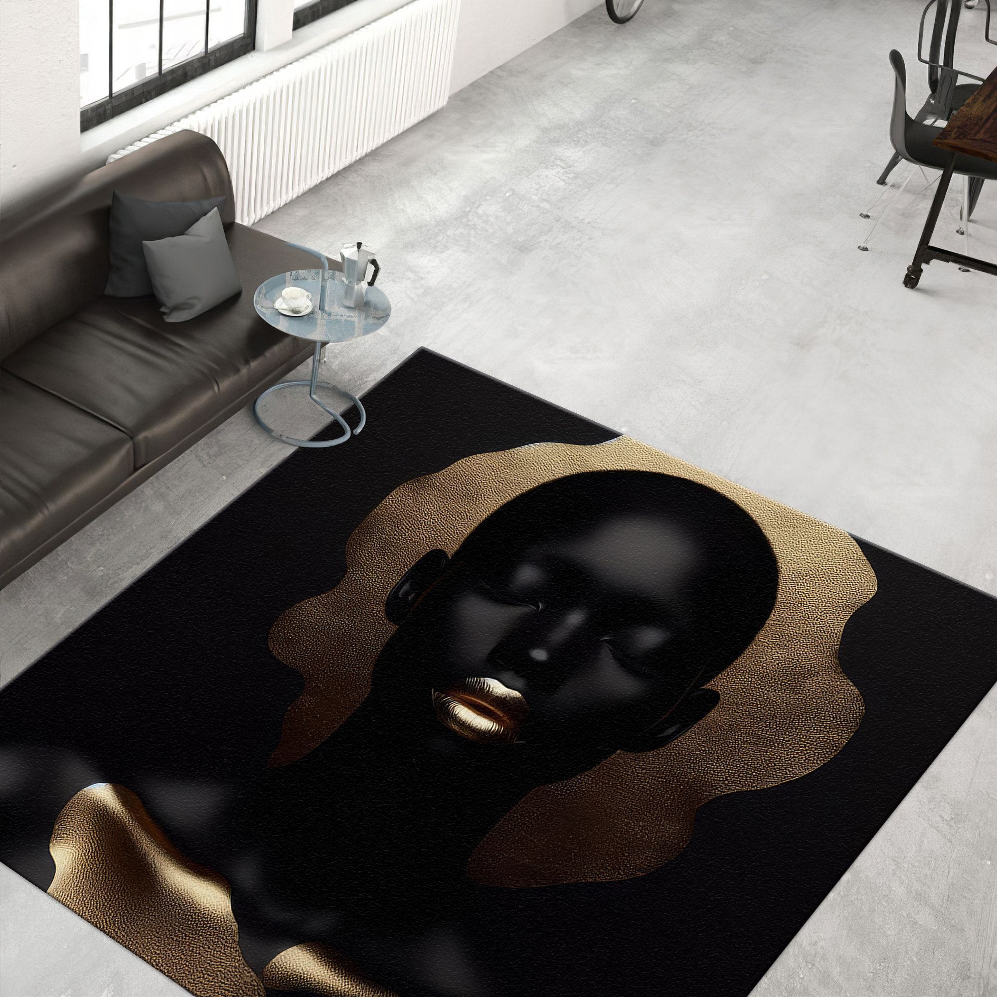 East Urban Home High-Quality Soft Pile Rug with Intricate Floral Design ...