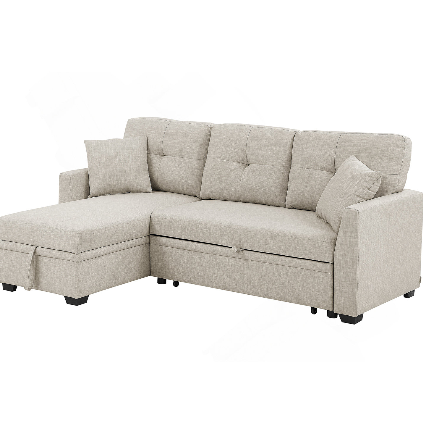 George Oliver Modular Sleeper Sectional Sofa with Storage | Wayfair
