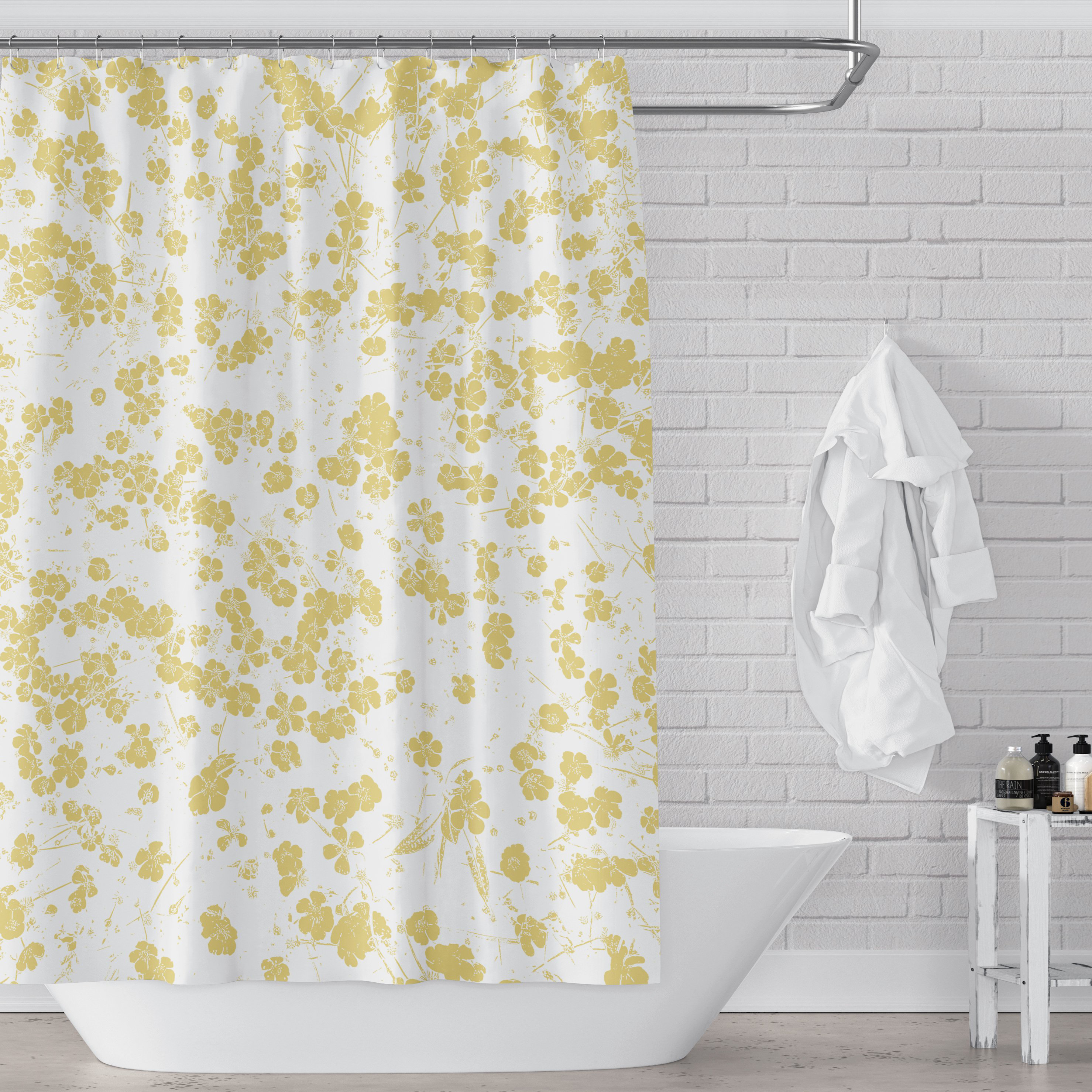 Ebern Designs Akshayan Floral Single Shower Curtain | Wayfair