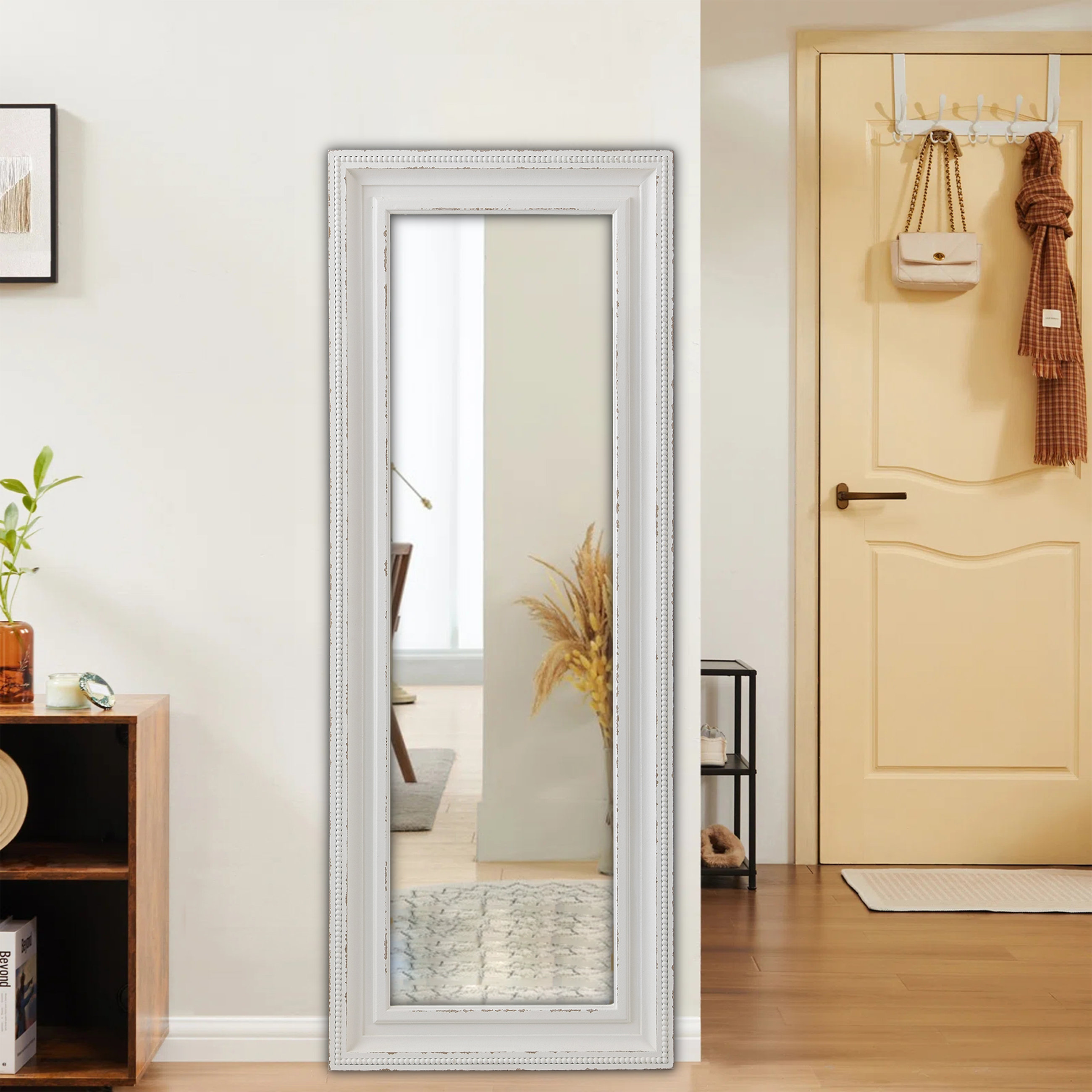 Ophelia & Co. Amzie Rustic Full Length Mirror with Stand 60" x 24 ...