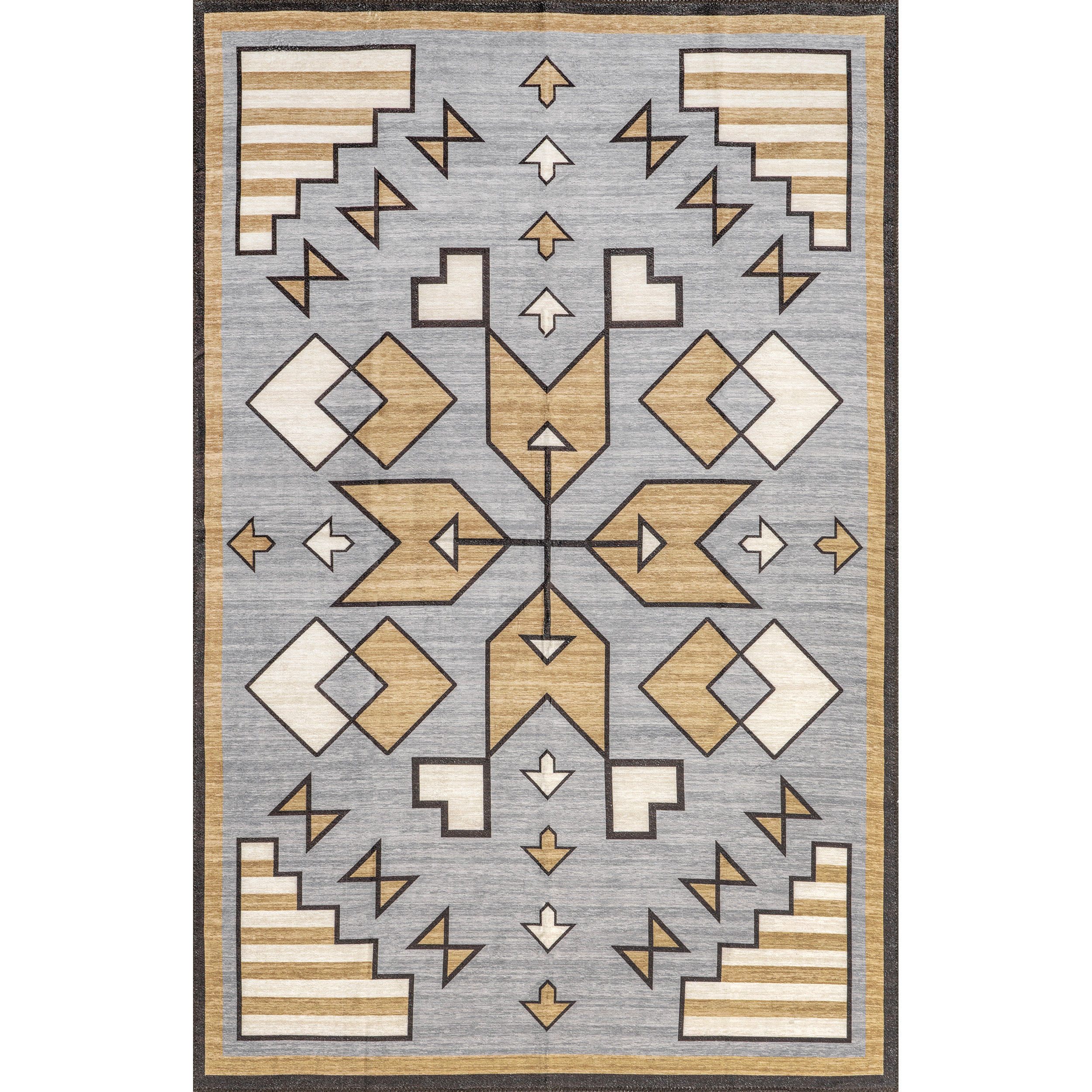The Twillery Co.® Wragby Boho Arrows Machine Washable Area Rug ...
