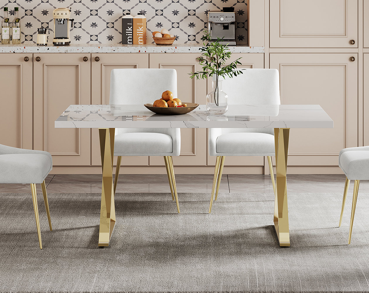 Everly Quinn Butlerville 63" Dining Table | Wayfair