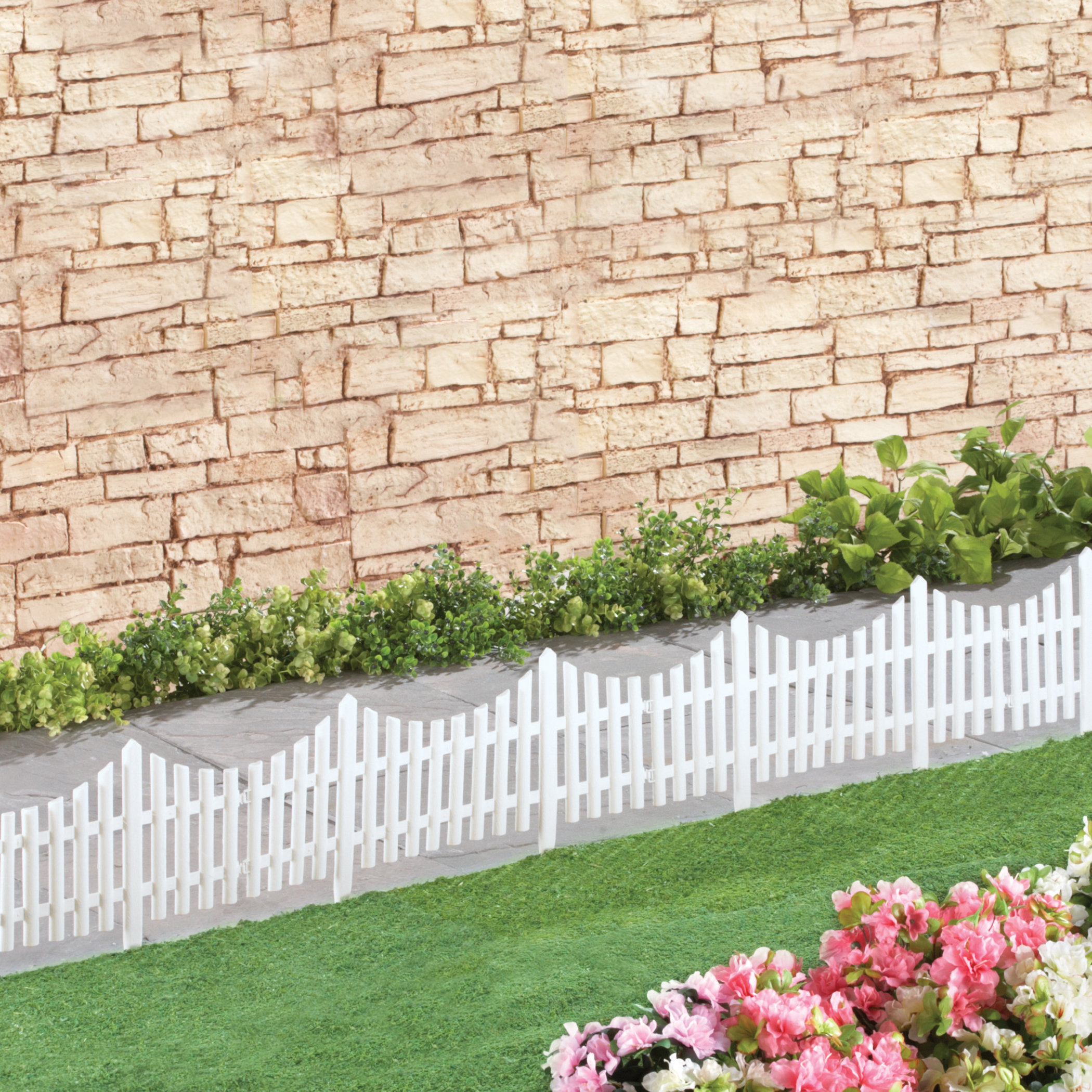 Winston Brands 13" H x 24" W Flexible Vinyl Fence & Reviews - Wayfair ...