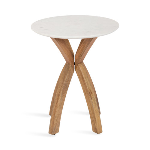 Corrigan Studio® Round Solid Wood End Table | Wayfair