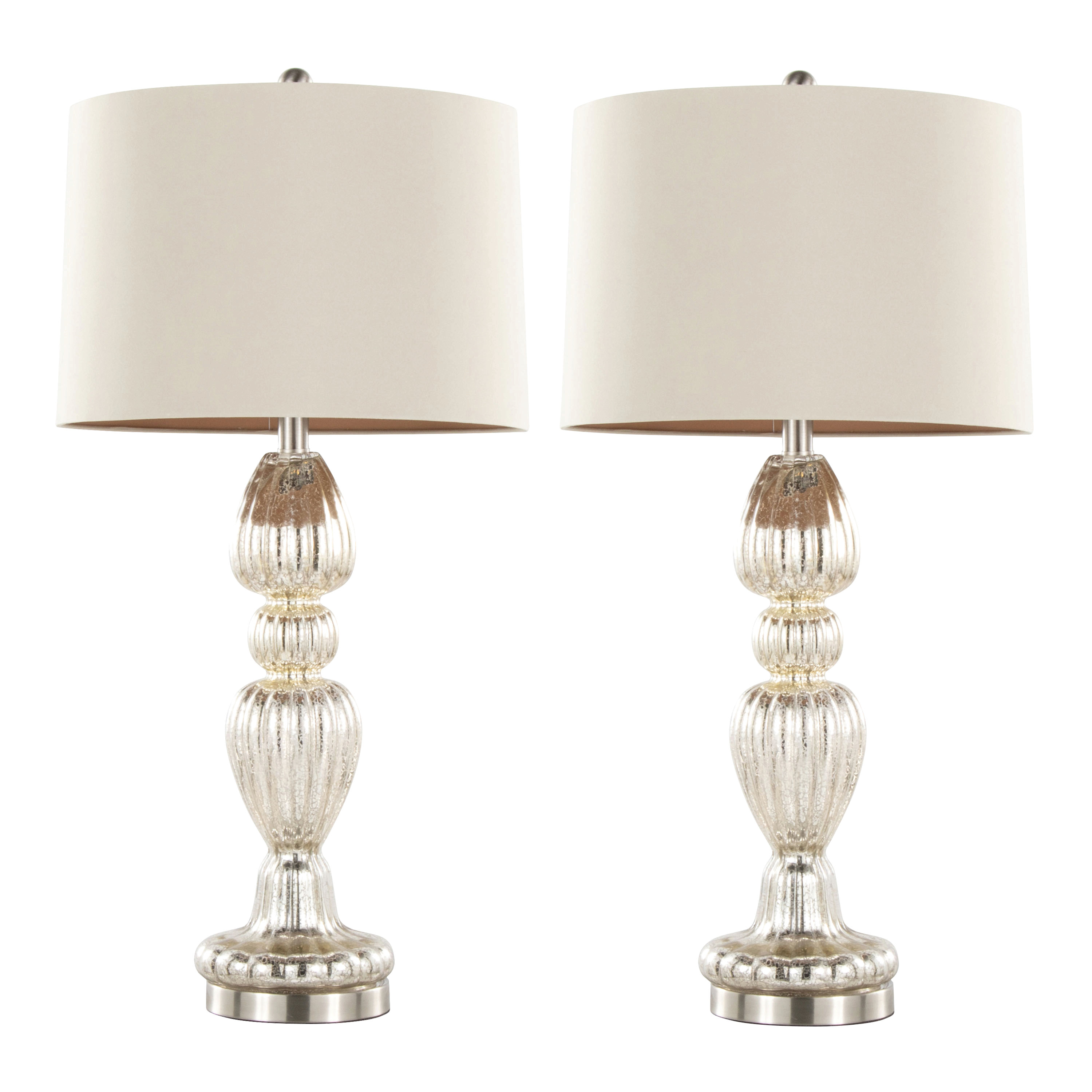 Rosdorf Park Spade 30" Contemporary Glass Table Lamp In Mercury Glass ...