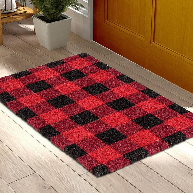 Ophelia & Co. Allover Buffalo Check Doormat | Wayfair