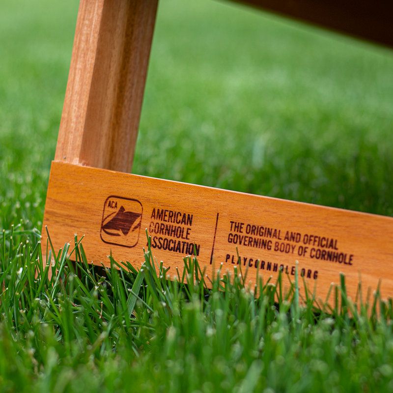 The American Cornhole Association Rustic Wood Sig Pro Cornhole Boards ...