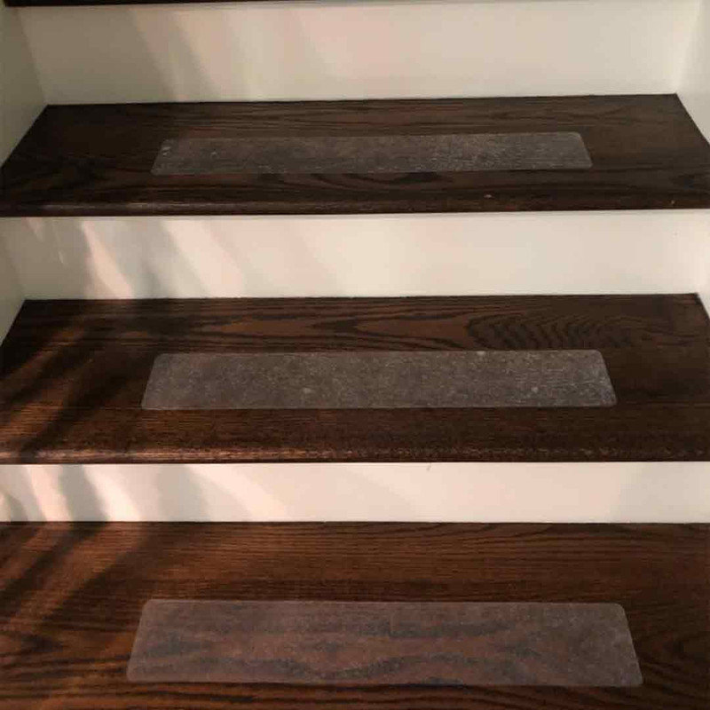 Symple Stuff Clear Stair Treads for Wooden Steps - Non Slip Stair ...