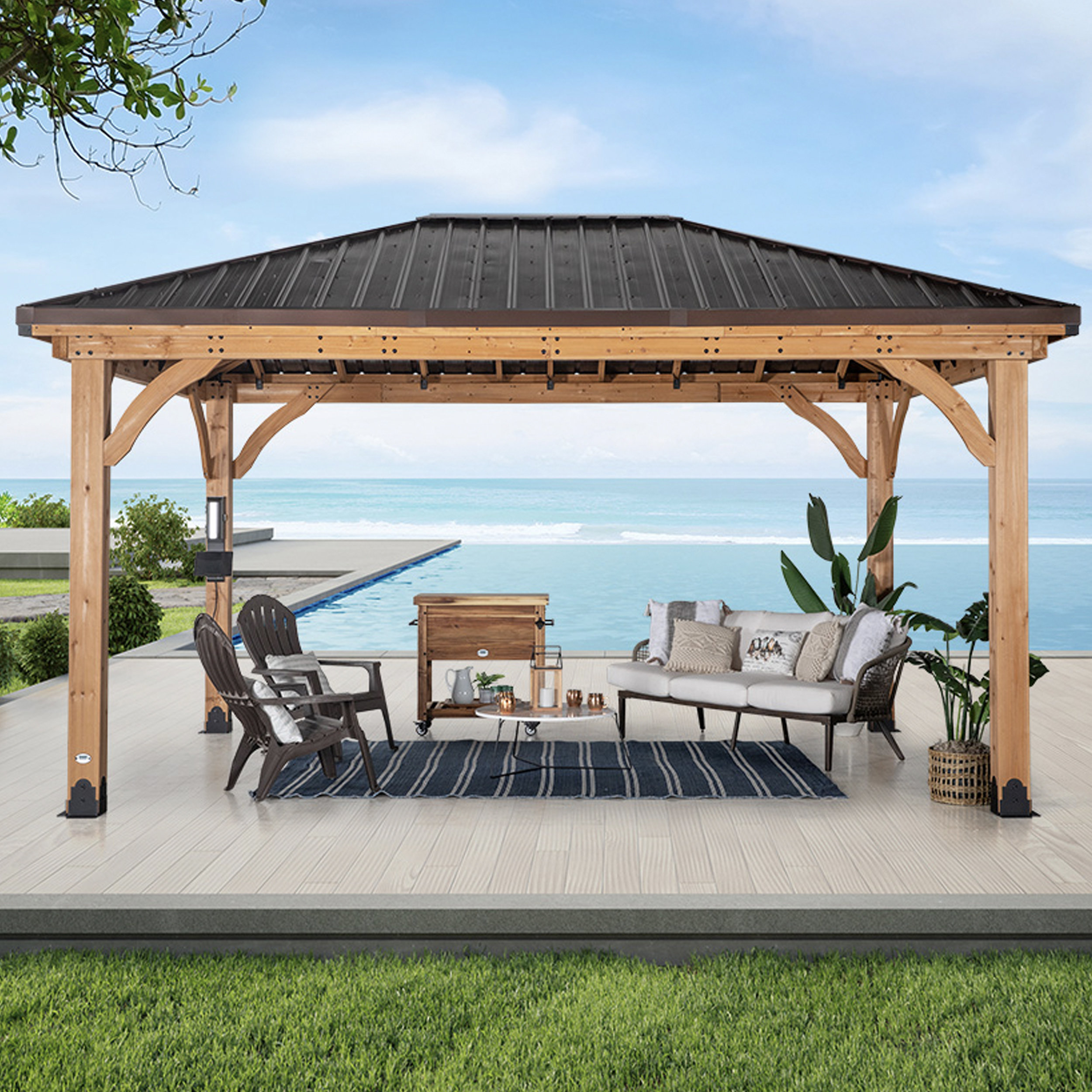 Backyard Discovery Barrington Gazebo & Reviews - Wayfair Canada