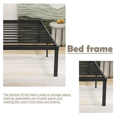 Ebern Designs 18'' Steel Bed Frame & Reviews | Wayfair