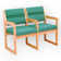 Symple Stuff Geier Polyester/Polyester Blend Seat Tandem Seating ...