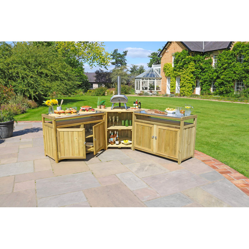 Union Rustic Frystown Union Rustic Outdoor Kitchen Set | Wayfair.co.uk