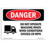 SignMission OSHA Danger Do Not Operate Machine Sign | Wayfair