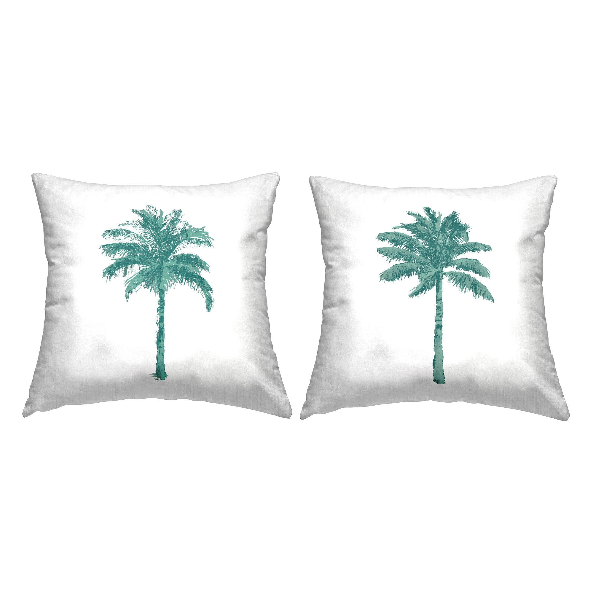 Stupell Industries Tropical Palm Tree Contemporary Printed Throw Pillow ...