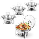 Mint Pantry Chafing Dishes for Buffet Set of 4, 5QT Buffet Servers and ...