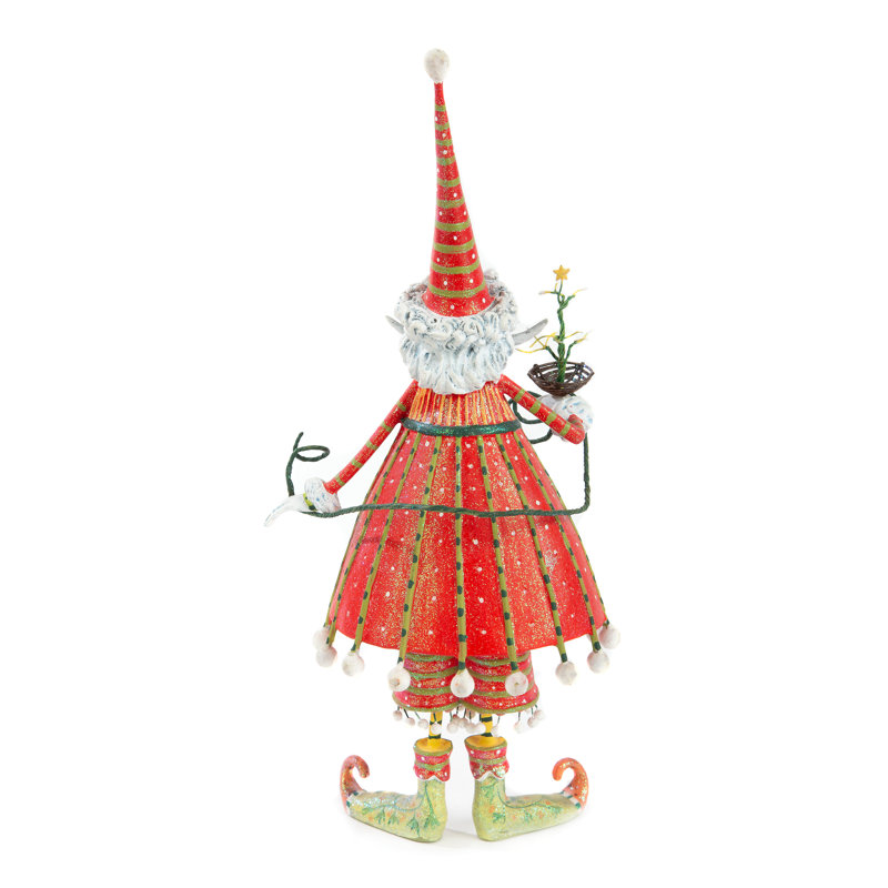 MacKenzie-Childs Patience Brewster Dash Away Dashing Santa Figure ...